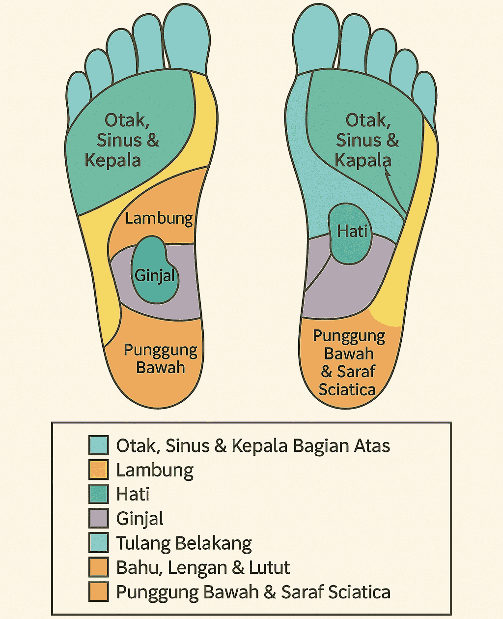 Kenali Titik Refleksi dan Manfaatnya Untuk Organ Tubuh - MurniCare - Reflexology